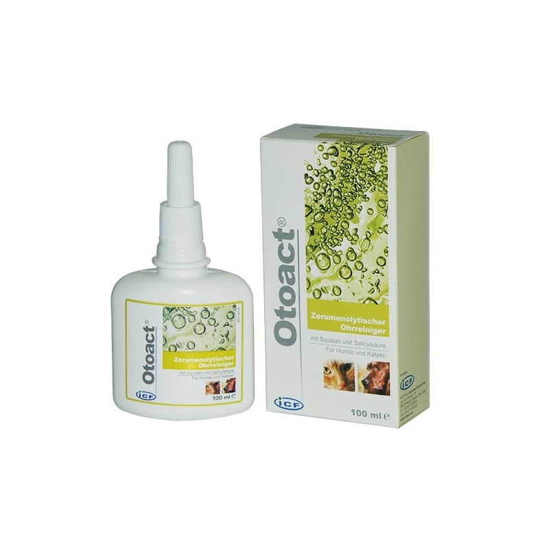 Otoact ICF lotion auriculaire pour chat et chien 100ml