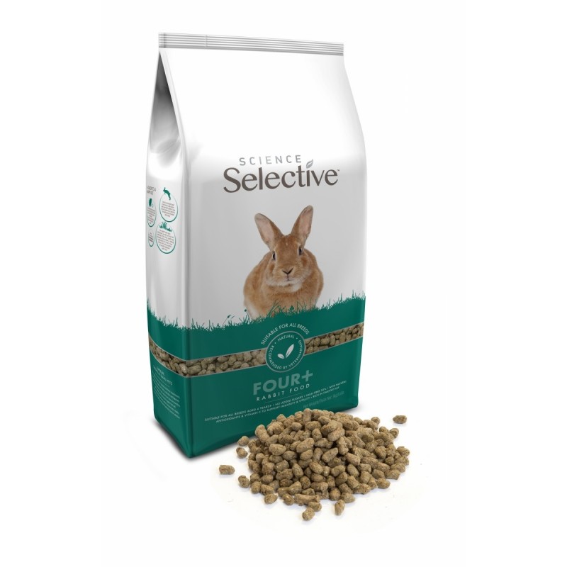 Science Selective Four+ Rabbit Food granulés pour lapins dès 4 ans 1,5kg