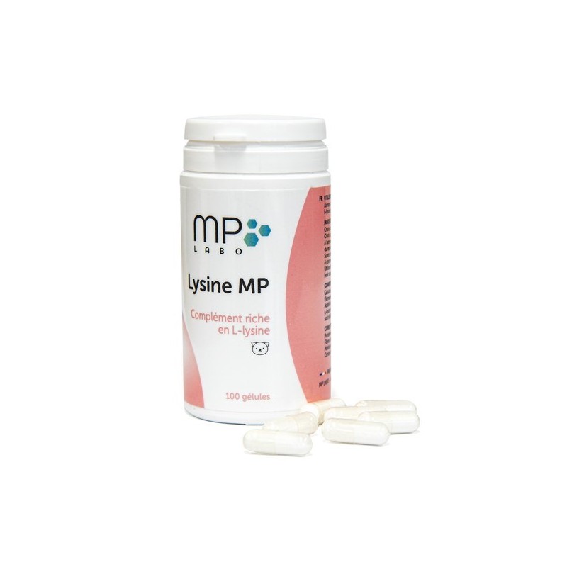 Lysine MP pour chats et chatons - 100 gélules