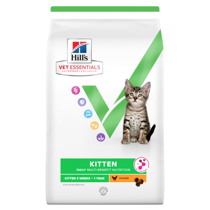 Hill's Vet Essentials Cat Multi-Benefit KITTEN chicken - croquettes 1,5 kg