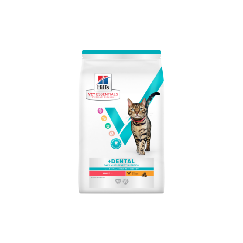 Hill's Vet Essentials Cat Multi-Benefit +DENTAL Health Adult Chicken ...